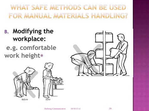 Manual Handling Shift Materials Safely PPTX