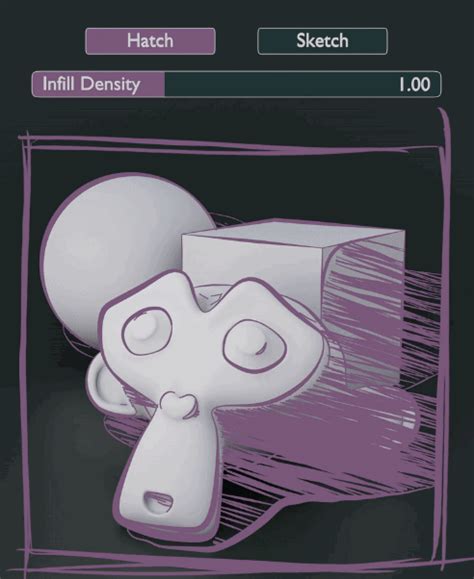 Blender插件 线条曲线修改器 Line Art Curve Modifier V1 1 3 4 3 5 Blender布的