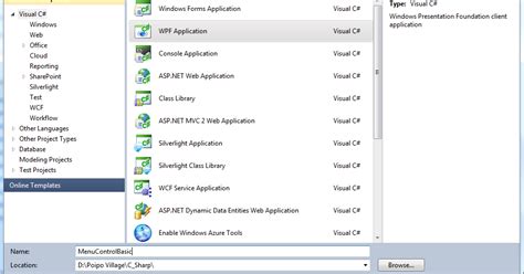 Dimensi TutupBotol Menu Control In C WPF Basic