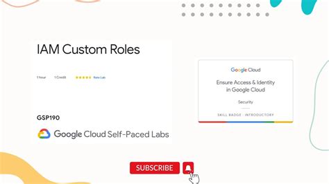 Iam Custom Roles Cloud Engineer Learning Path Youtube