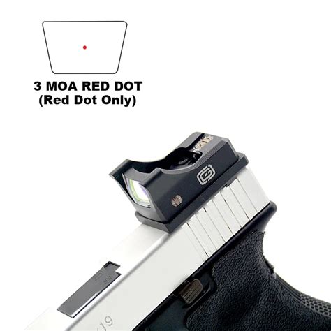 Compact MOA Red Dot Sight Open Reflex Holographic Scope For Hunting Rifle Handgun And