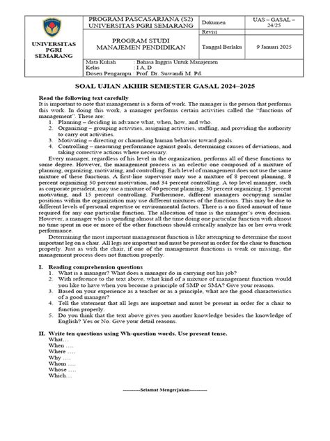 1 Bahasa Ingris Untuk Manajemen Prof Dr Suwandi M Pd 1 A D Pdf Cognition Psychology