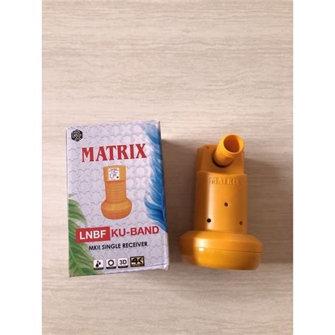 Jual Lnbf Ku Band Single Receiver Matrix Parabola Ku Band Mk Ii Kwarto Output Shopee Indonesia