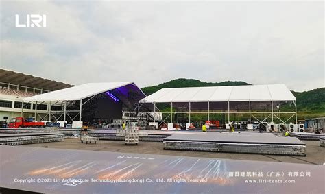60米超大跨度发布会篷房 丽日篷房公司