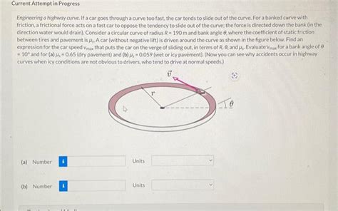 Solved Engineering A Highway Curve If A Car Goes Throug