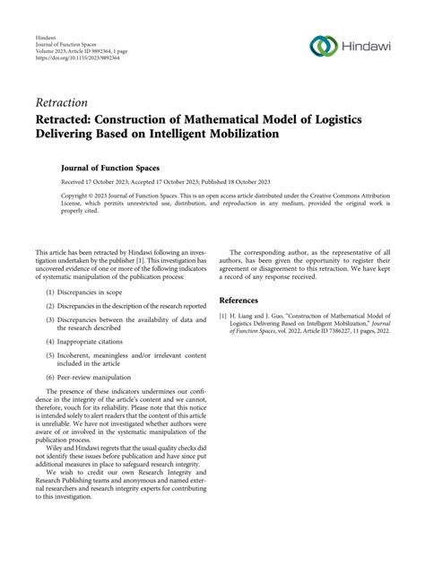 Pdf Retracted Construction Of Mathematical Model Of Logistics