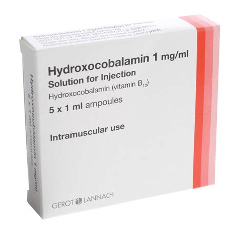 Vitamin B12 Injection Hydroxocobalamin At Carmela Schatz Blog