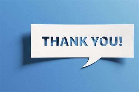 Thank You Message For Card Presentation Business