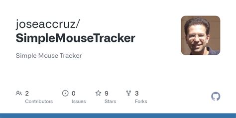 Github Joseaccruzsimplemousetracker Simple Mouse Tracker