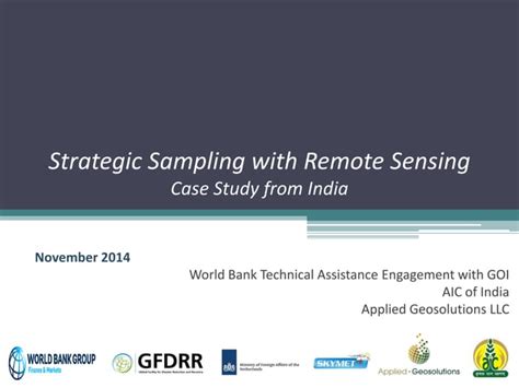 Strategic Sampling With Remote Sensing Ppt