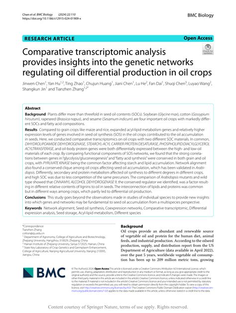 Pdf Comparative Transcriptomic Analysis Provides Insights Into The Genetic Networks Regulating