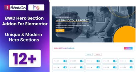 Hero Section Addon For Elementor Wordpress Envato Elements