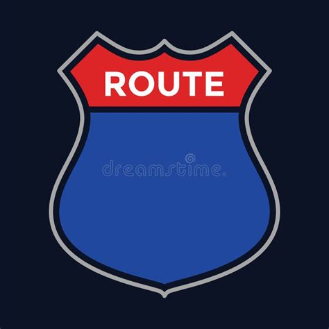 Blank Interstate Highway Sign