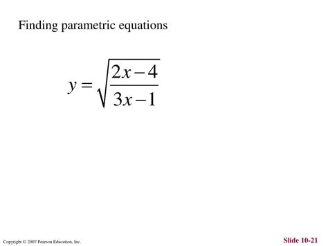 PPT Parametric Equations PowerPoint Presentation Free Download ID