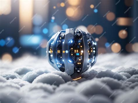 Premium Ai Image Sentinel In The Clouds Cyber Security Of Cloud Network With Generative Ai Edge