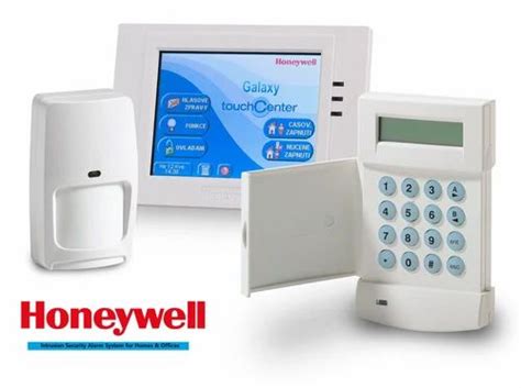 Honeywell Intrusion Alarm Security System Having Motion Door Sensor Sounders With Control Panel