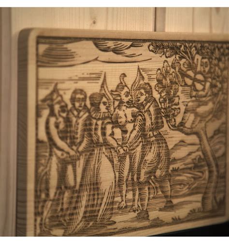 The Witches Circle At The Sabbath Woodcut Of A Medieval Im Inspire