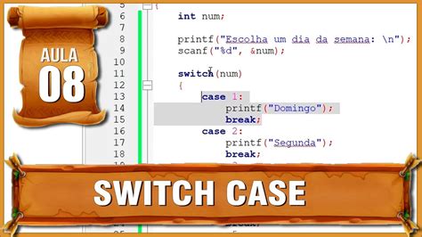 Entenda Switch Case Curso C Aula 08 Youtube