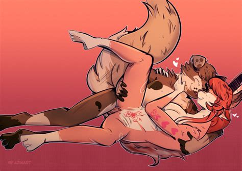 Rule 34 Anthro Arm Tattoo Ass Azik Black Body Black Hair Breasts Butt