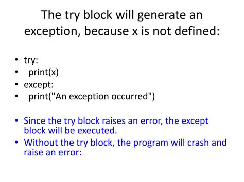 Exception Handling And Function In Python Ppt