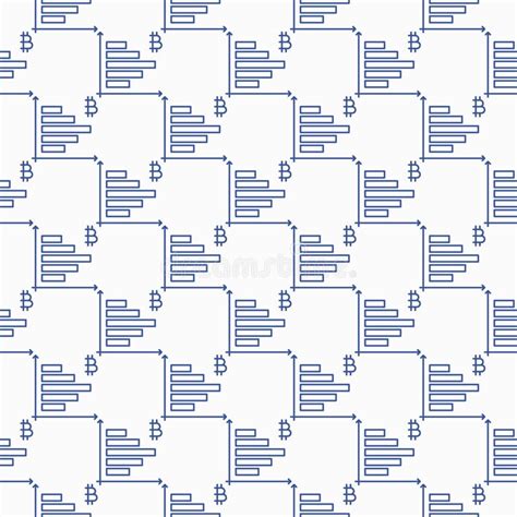 Bitcoin Graph Vector Crypto Trading Linear Seamless Pattern Stock Vector Illustration Of Start