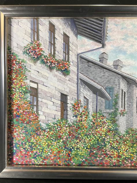 Yahooオークション 真作 日本画 菊池柾寿 洋風景 30m大型 新興美術