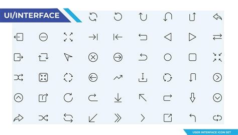 User Interface Icon Set Vector Ui Ux Icon Set Vector Art At Vecteezy