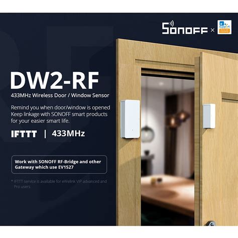 New SONOFF DW2 RF 433MHZ Sensor Door Window Alarm Sensor International Shipping Shopping