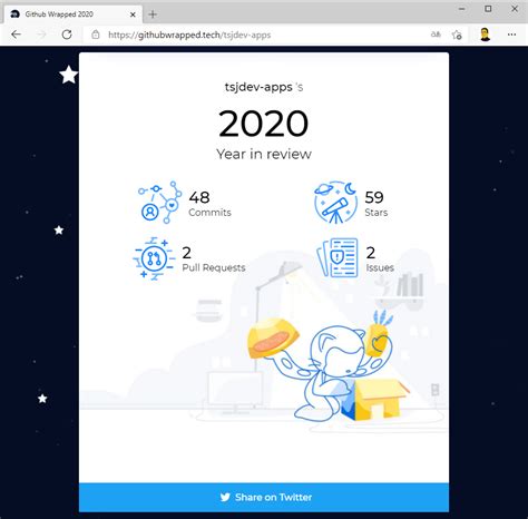 Statistiken über GitHub Nutzung mit GitHub Wrapped tsjdevapps