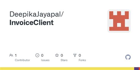 GitHub DeepikaJayapal InvoiceClient