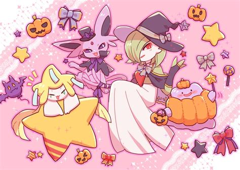 Gardevoir Espeon Jirachi Ditto And Crobat Pokemon Drawn By Komoko