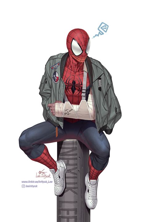 In Hyuk Lee Spider Man Marvel Spider Man Series Top Gun White Sneakers Commentary