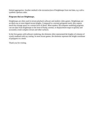 Heightmaps Intro PDF