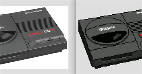 Retropie Pixel Theme Artwork Amiga Cd32 And Satellaview Album On Imgur