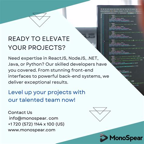 Monospear Technologies Llc On Linkedin Softwaredeveloper Techtalent Reactjs Nodejs Dotnet