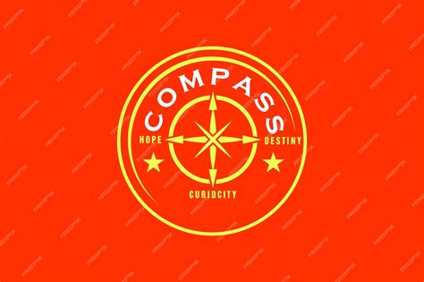 Premium Vector Compass Logo Design Vector Template