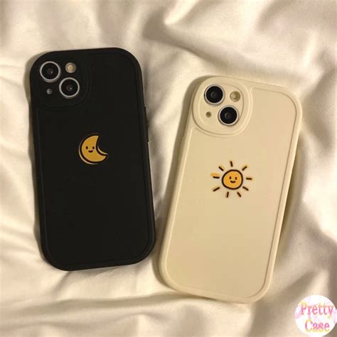Casing Oval Big Eye Soft Phone Case Motif Cute Moon And Sun For Samsung Galaxy A A A S A