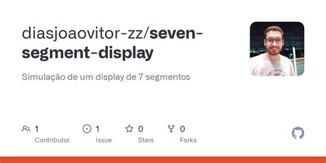 GitHub diasjoaovitor zz seven segment display Simulação de um display de segmentos