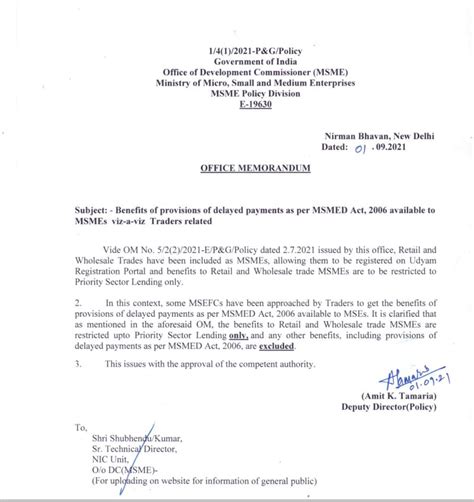 Rishabh Agarwal On Linkedin Big Relief To Businesses Buying From Msme Traders As Per Om