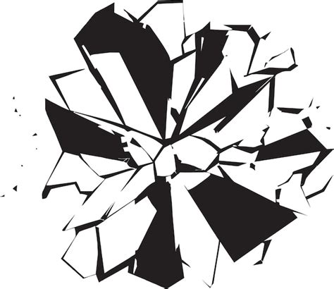 Premium Vector Shattered Symphony Dynamic Broken Glass