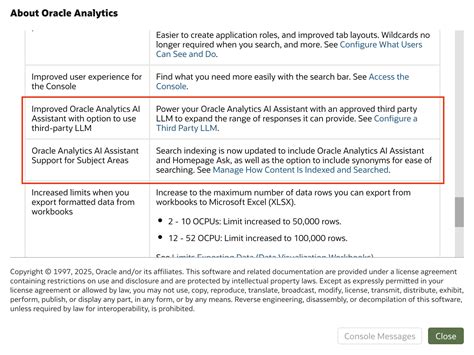 Exploring Oracle Analytics Ai Assistant Integrating A 3rd Party Llm