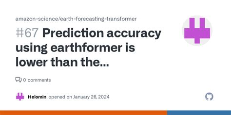 Prediction Accuracy Using Earthformer Is Lower Than The Rainformer Issue · Issue 67 · Amazon