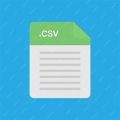 formato csv arquivo csv ou extensão documento em formato csv ilustração