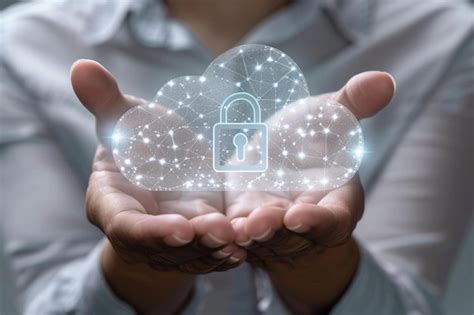 Security Of Storing Data In The Cloud Premium AI Generated Image