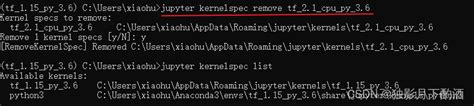 Jupyter Notebook 添加、查看以及删除kernel的方法jupyter 查看ipykernel Csdn博客