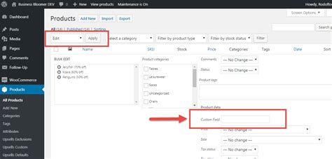 Woocommerce Add Custom Field To Bulk Actions Edit