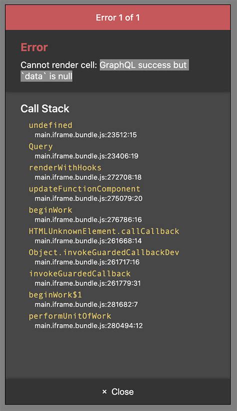 Dealing With Graphql Success But `data` Is Null In Storybook Get Help And Help Others