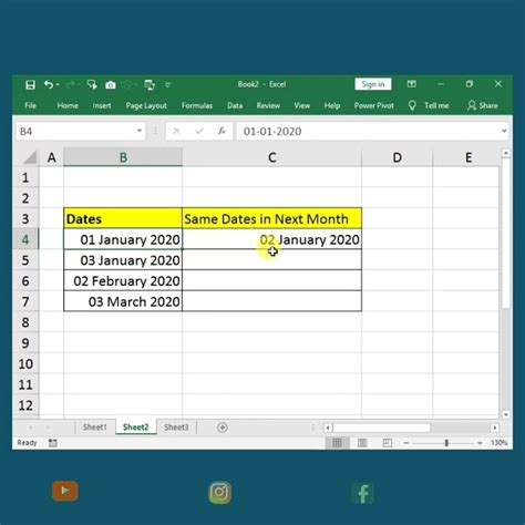 Shorts Excel Edate Formula Deepak Eduworld Youtube