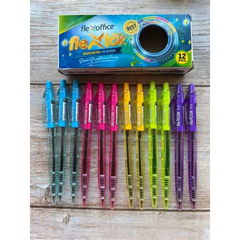 Flextok Colored Barrel Black Ink 05m 12pcs Shopee Philippines