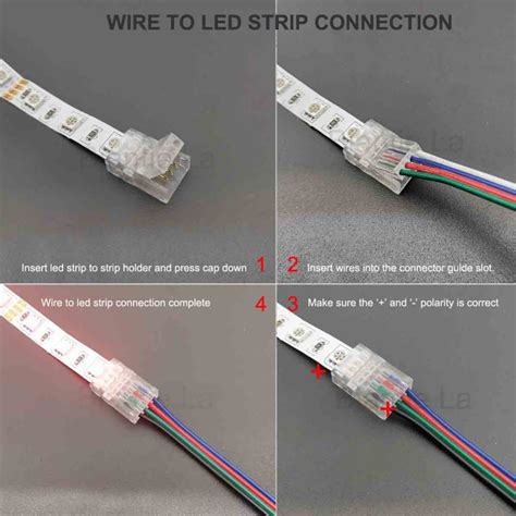 Pin Led Light Strip Connectors Rgb Mm For Rgb Color Change Led Strips
